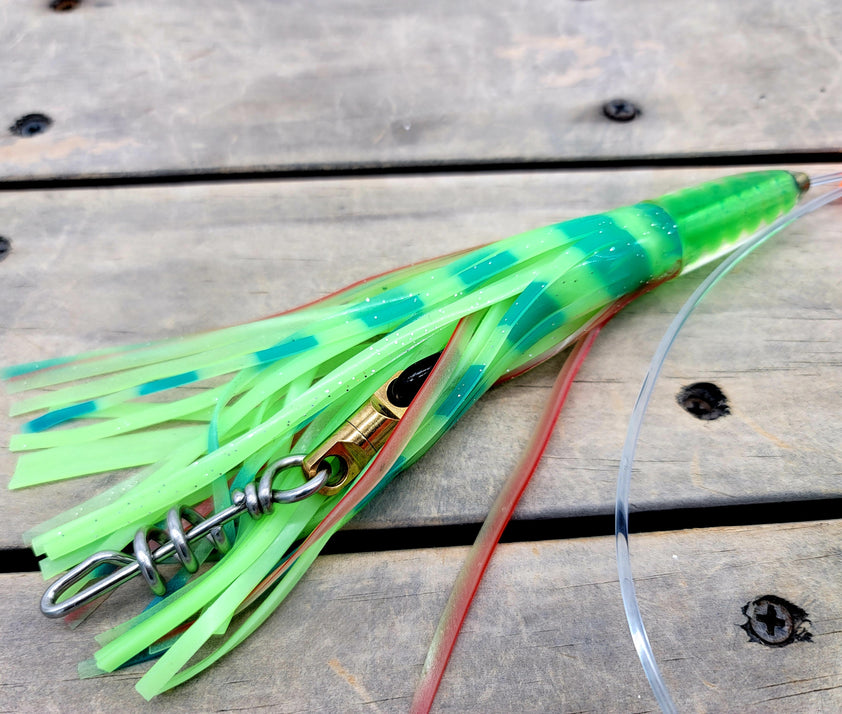 Lobo Lures Super Glow Add-a-Bird Daisy Chain Rig With Corkscrew Quick